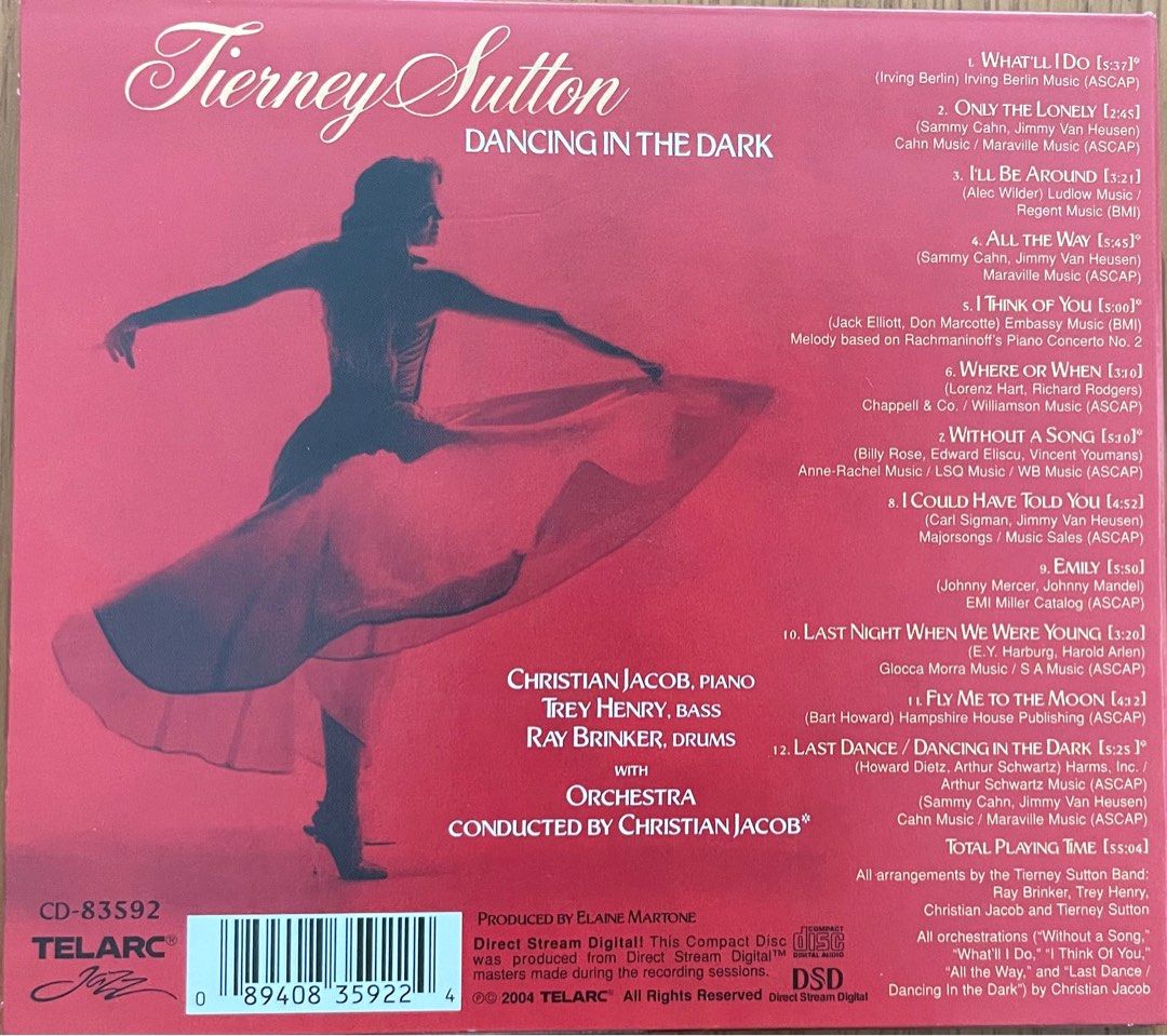 CD: jazz, female vocal, Audiophile- Tierney Sutton Dancing In The Dark ...