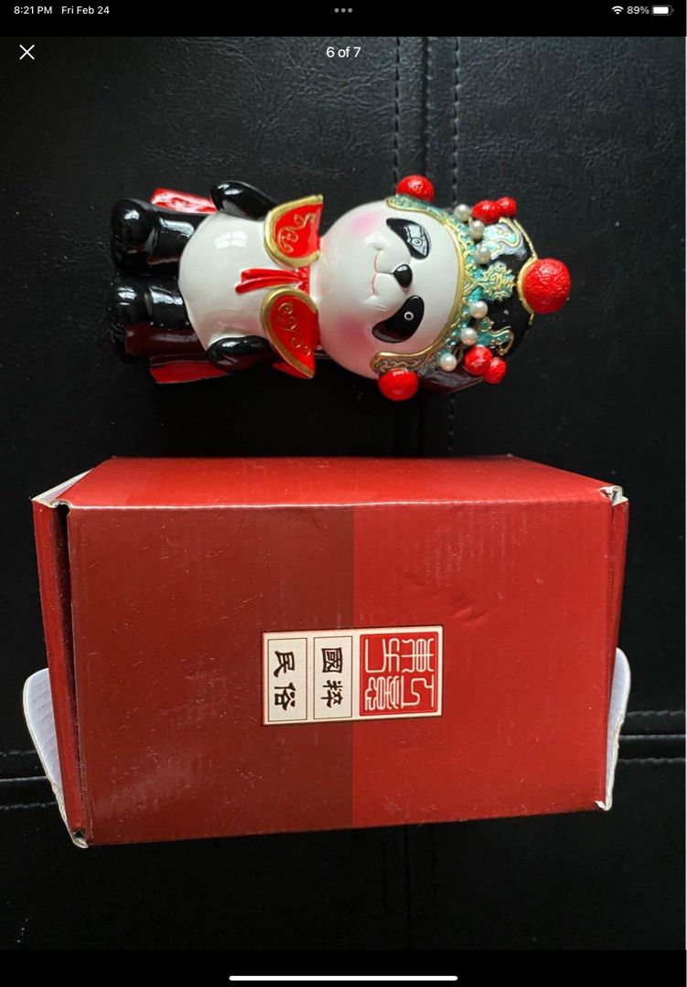Chinese Opera Pandas; authentic limited edition figurines; set of 3 ...