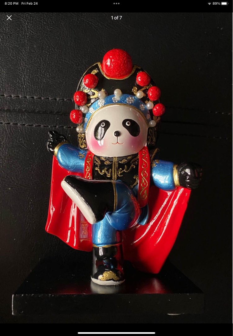 Chinese Opera Pandas; authentic limited edition figurines; set of 3 ...