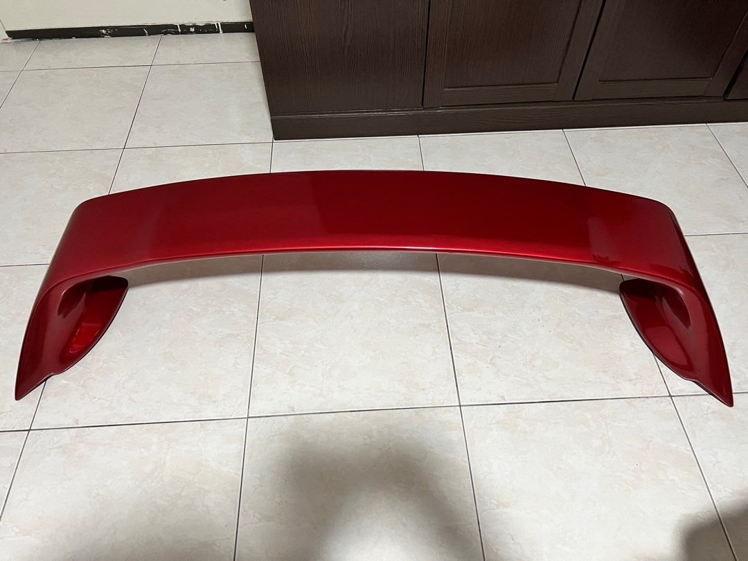 Honda Civic FD spoiler Candy red, Car Accessories, Accessories on Carousell