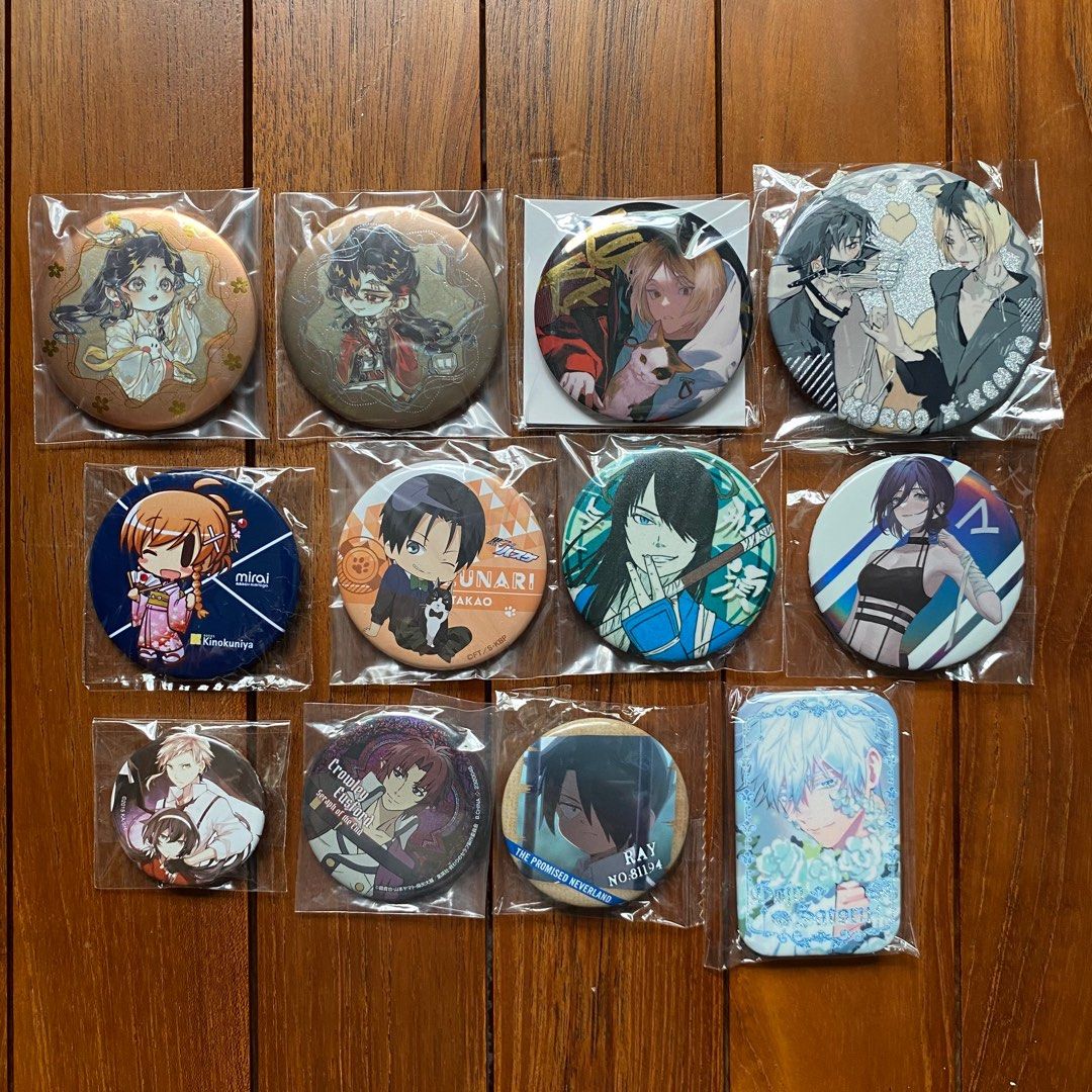 CLEARANCE tgcf jjk csm knb hq bsd badges gojo satoru kenma kuroo xie ...