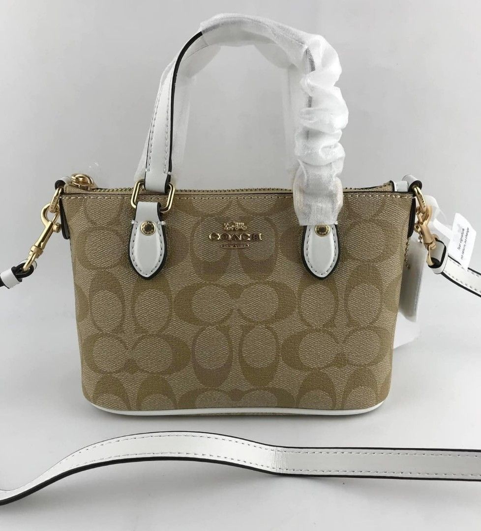 Coach Mini Gallery Crossbody In Signature Canvas, Women's Fashion, Bags ...