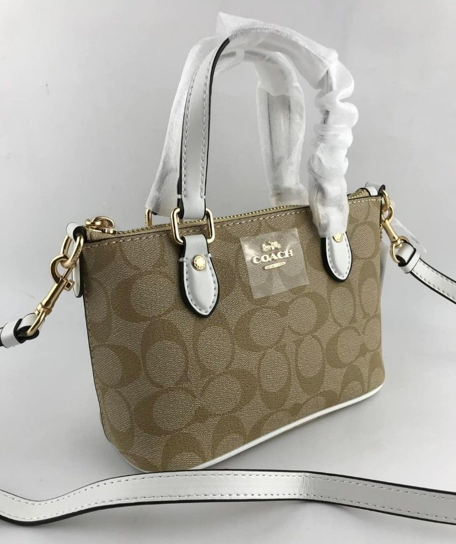 Coach Mini Gallery Crossbody In Signature Canvas, Women's Fashion, Bags ...