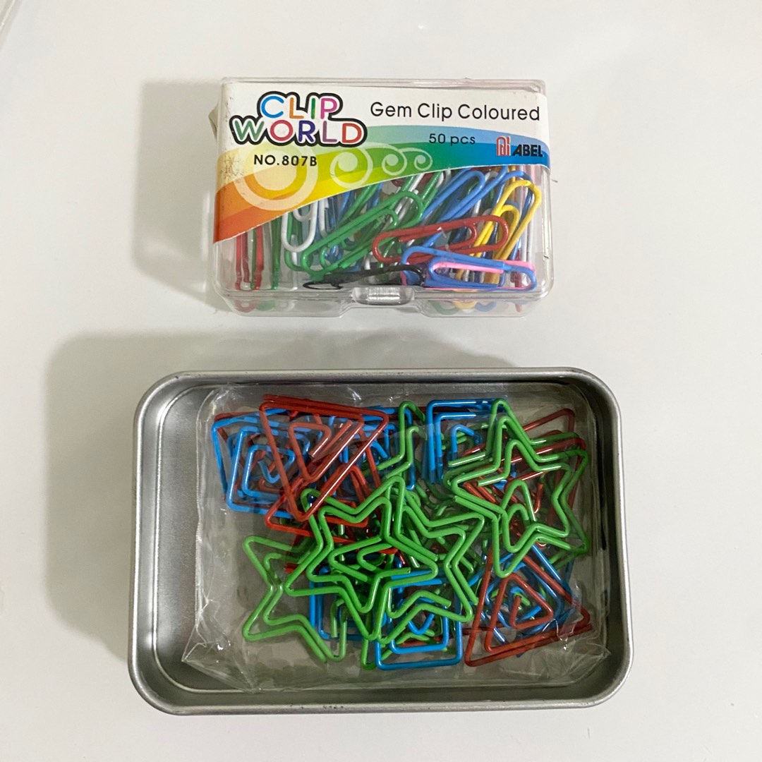 Colourful Paper Clips, Hobbies & Toys, Stationery & Craft, Stationery ...