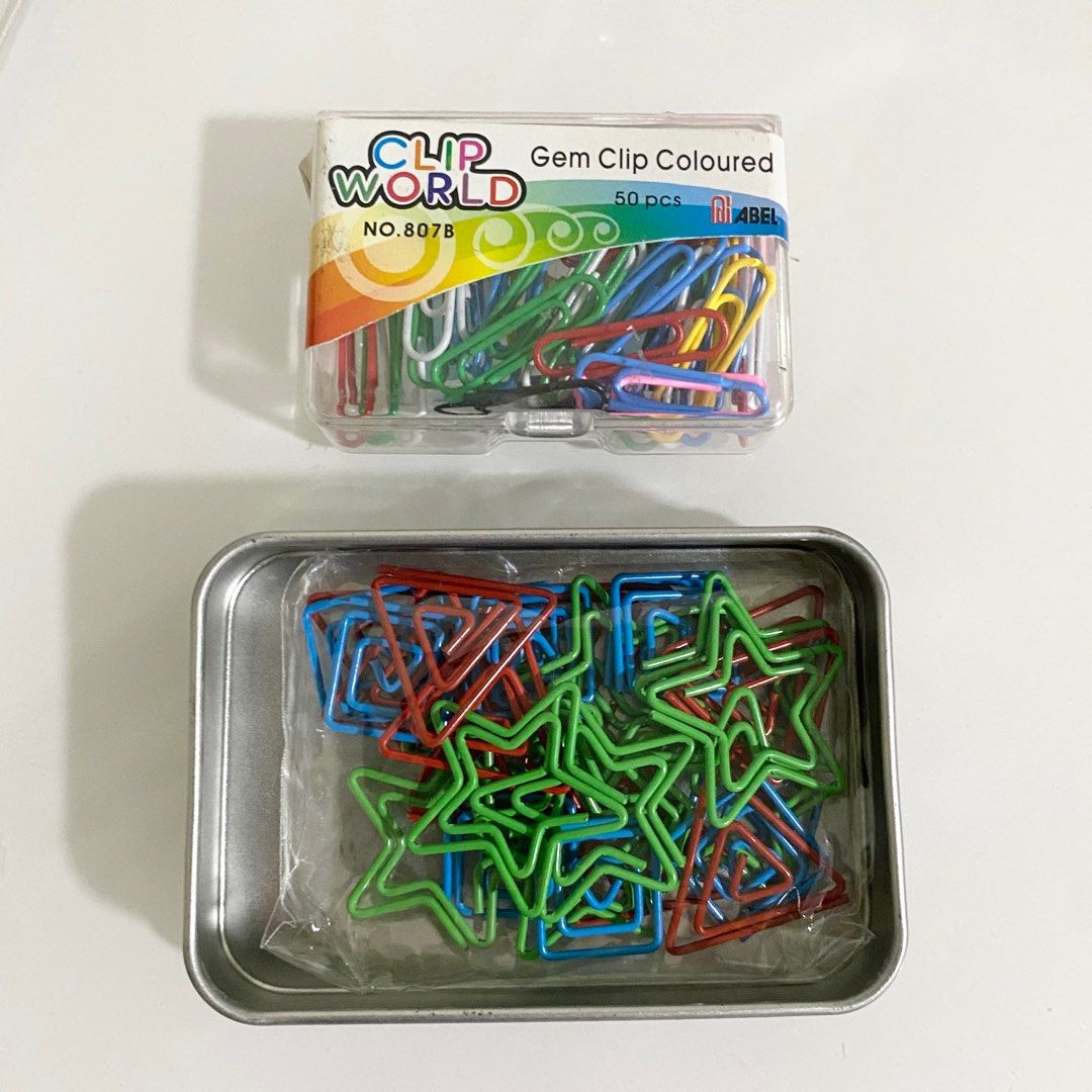 Colourful Paper Clips, Hobbies & Toys, Stationery & Craft, Stationery ...
