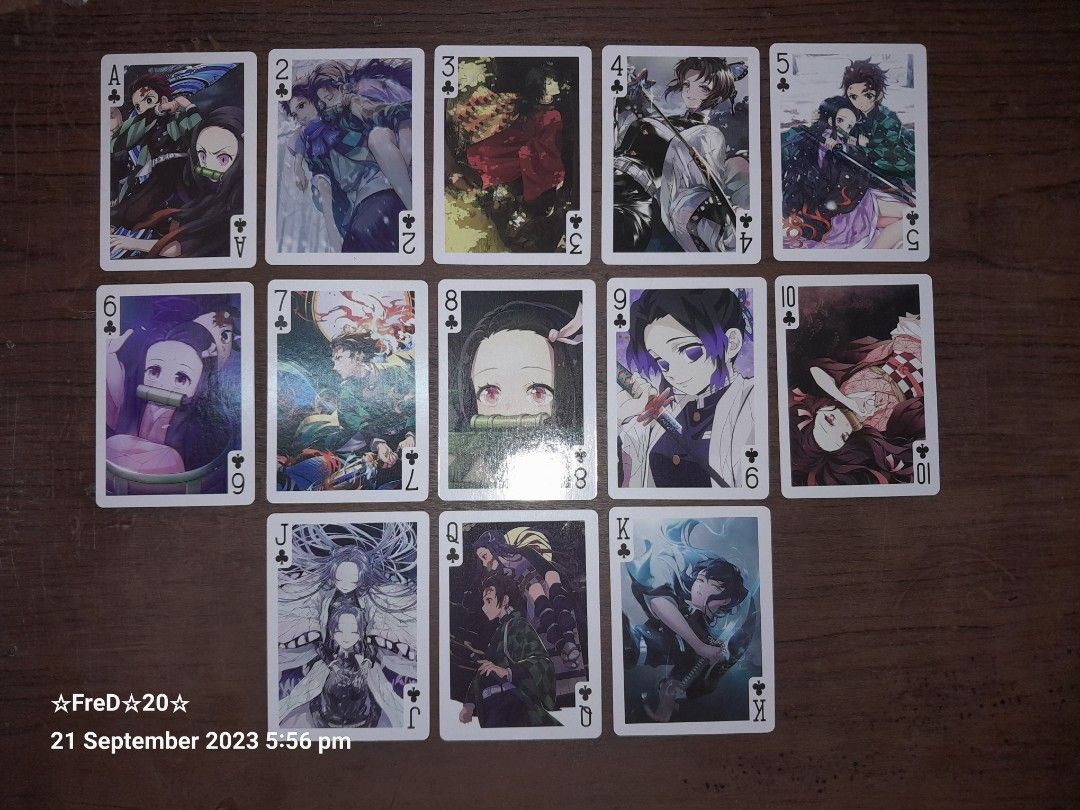 Complete Demon Slayers Playing Cards, Hobbies & Toys, Toys & Games on ...