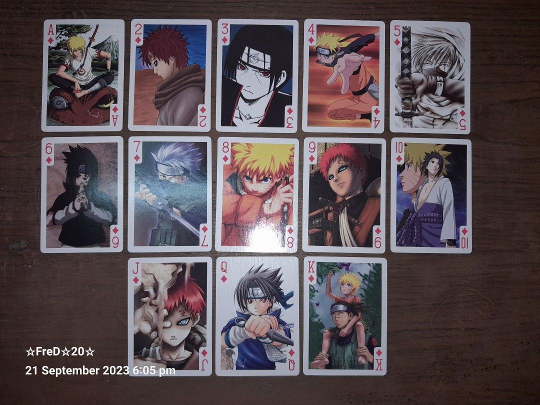 Complete Naruto Playing Cards, Hobbies & Toys, Toys & Games on Carousell