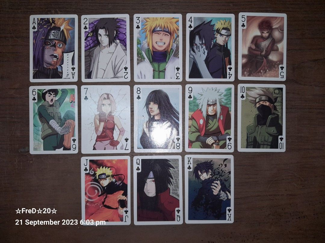 Complete Naruto Playing Cards, Hobbies & Toys, Toys & Games on Carousell