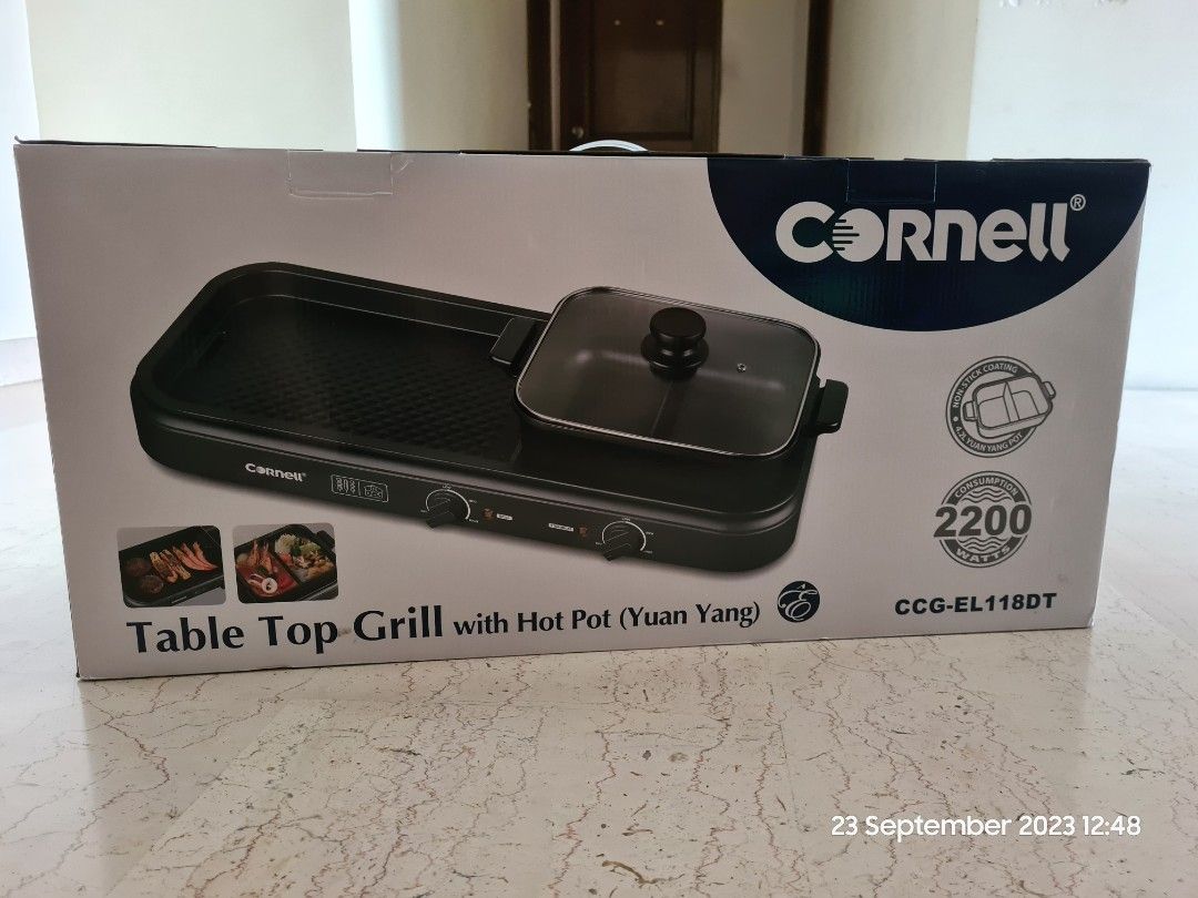 Cornell table top grill with hotpot, TV & Home Appliances, Kitchen ...