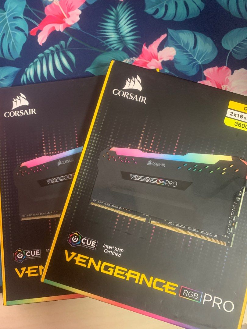 32GB(2*16) Corsair vengeance pro ddr4 pc memory 3600mhz, Computers ...