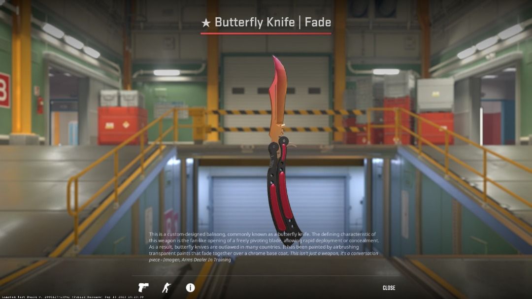 CSGO CS2 Butterfly Knife | Fade (Factory New), Video Gaming, Gaming ...