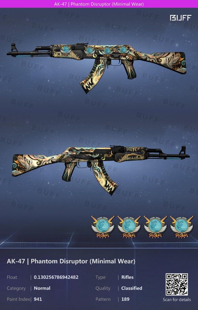 CSGO CS 2 AK 47 PHANTOM DISRUPTOR, Video Gaming, Gaming Accessories, In ...