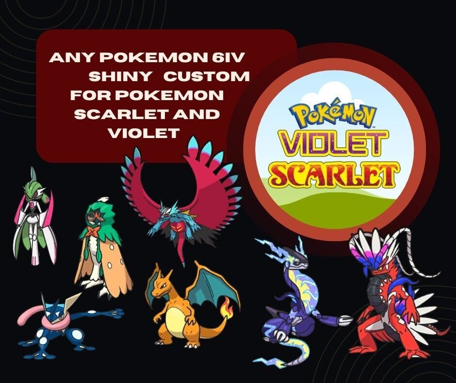 Customizable Entire Pokedex in Pokemon Scarlet / Violet (6IV/BR/Shiny ...