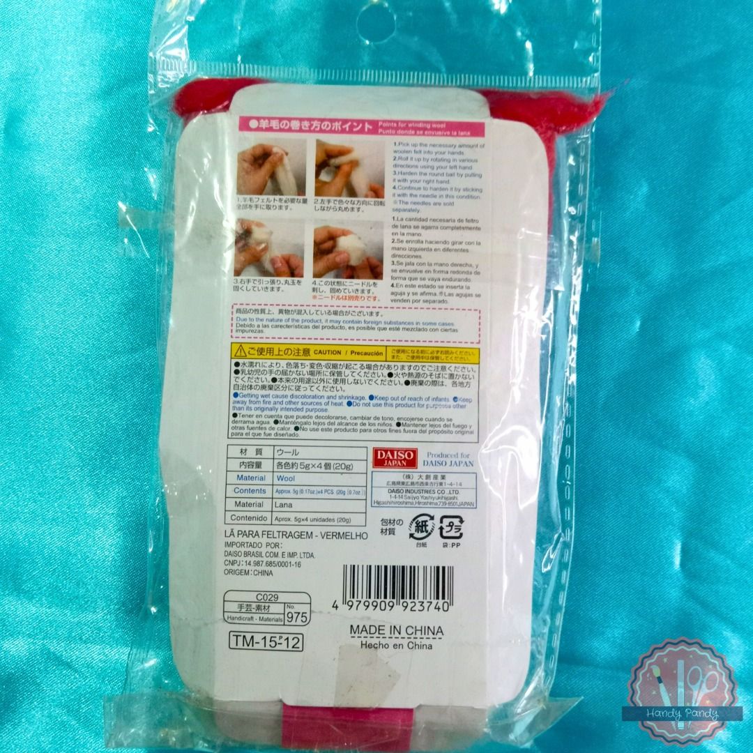 Daiso Wool Felting Kit - Bear, Clover, Strawberry, Hobbies & Toys ...