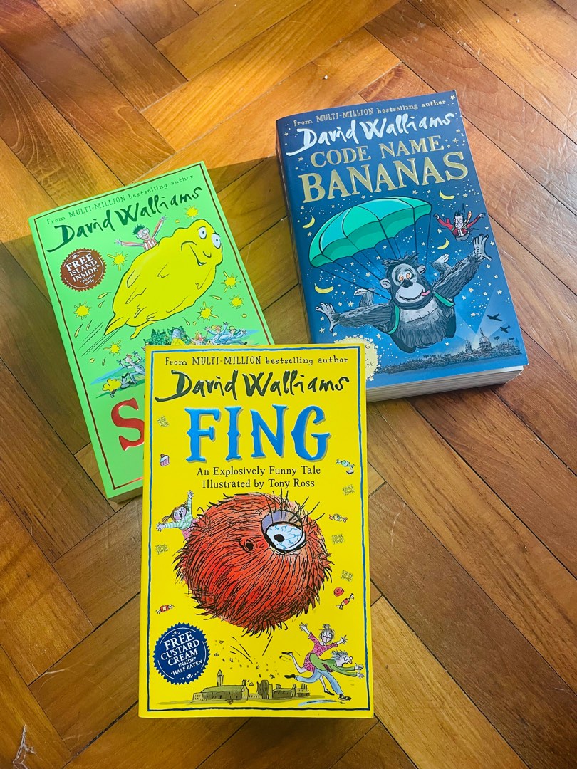 David Walliams Slime/ Fling/ Code name bananas, Hobbies & Toys, Books & Magazines, Children's ...
