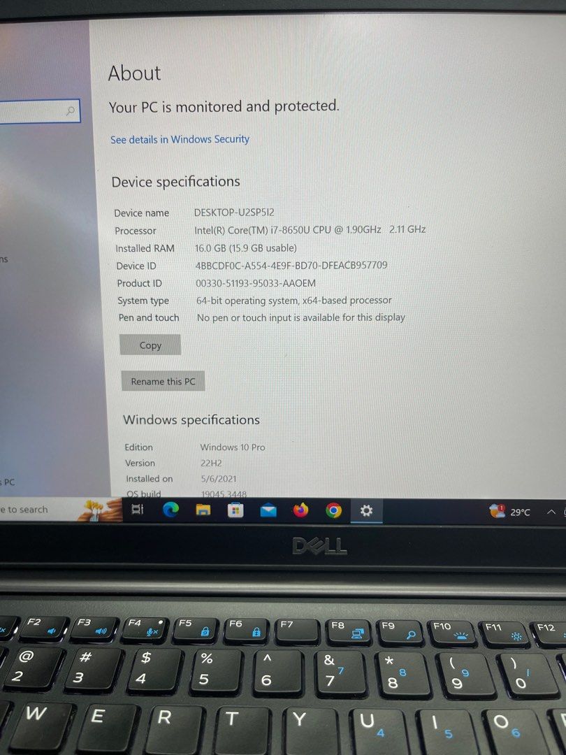 Dell latitude 7490 14 inch FHD screen i7-8th Gen Processor with 16Gb ...