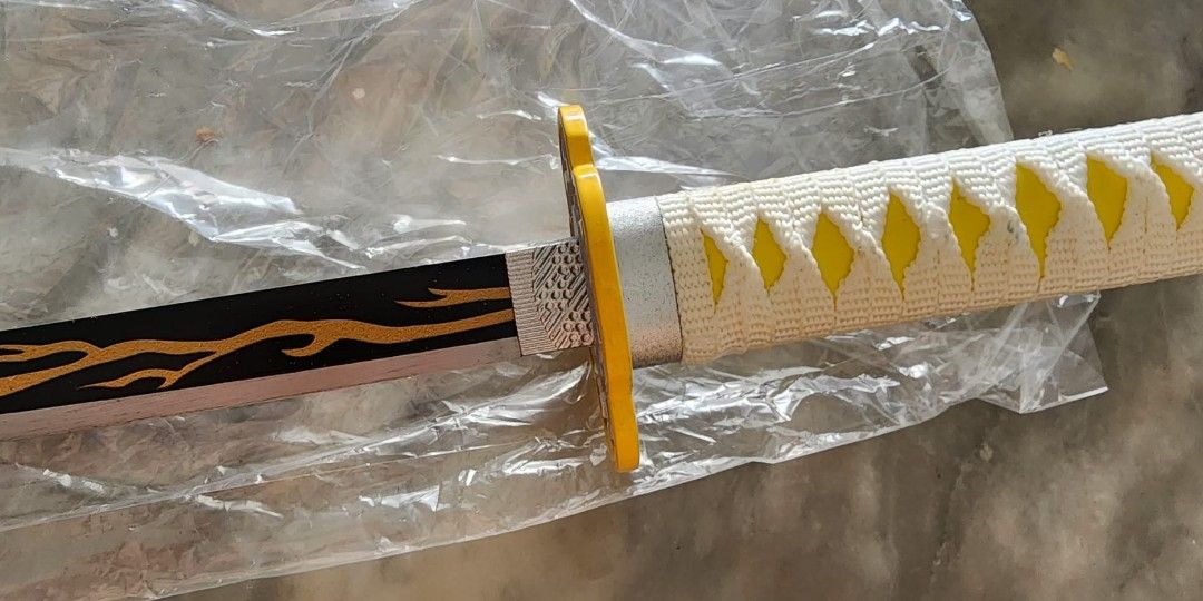 Demon slayer Zenitsu miniature sword, Hobbies & Toys, Toys & Games on ...