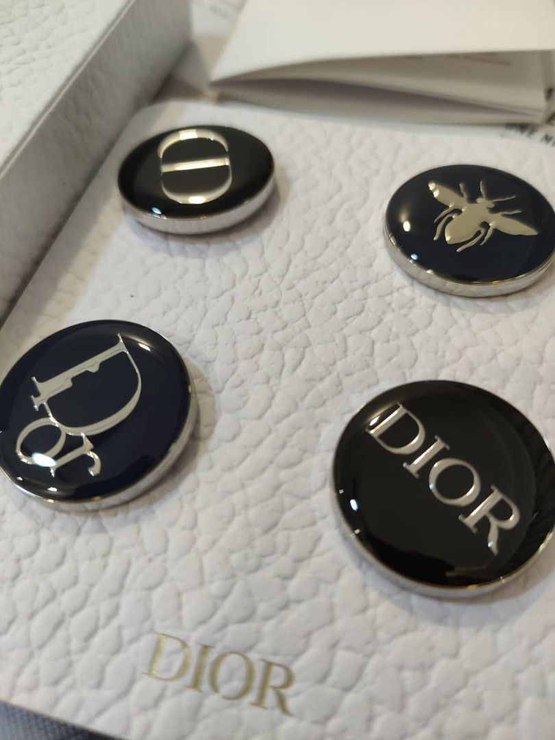 Dior exclusive pin's set, Luxury, Accessories on Carousell