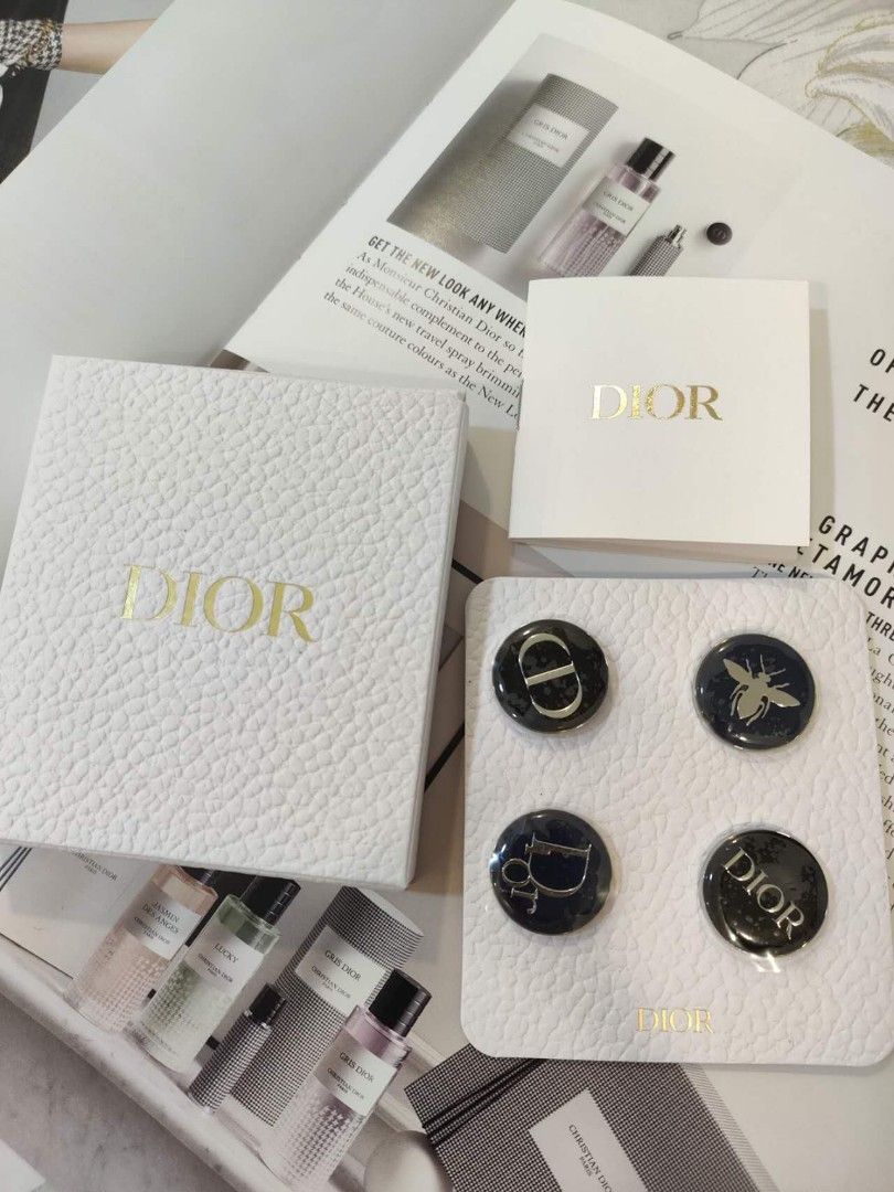 Dior exclusive pin's set, Luxury, Accessories on Carousell