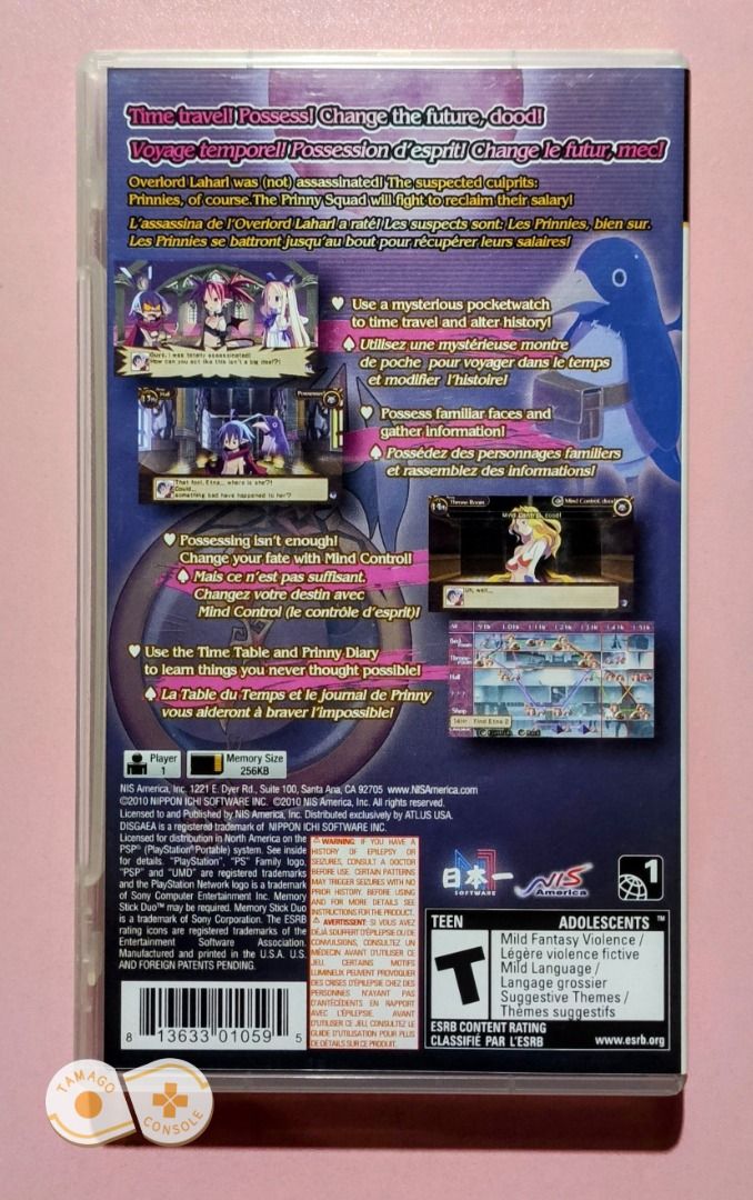 Disgaea Infinite - [PSP Game] [NTSC / ENGLISH Language] [CIB / Complete ...