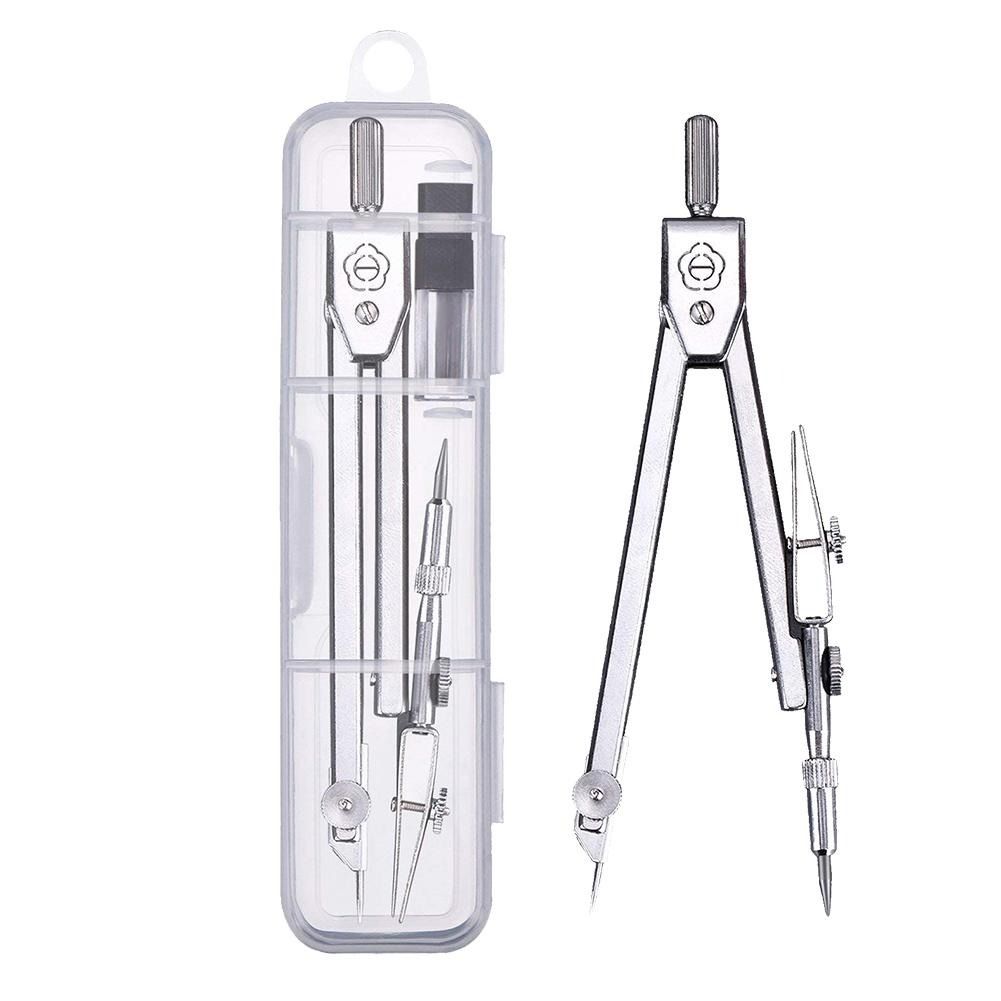 Drawing Compass Stainless Steel Student Compass Math Geometry Tools For ...