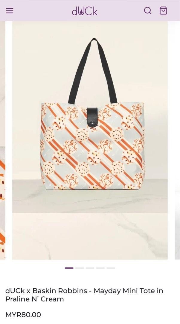 dUCk x Baskin Robbins - Mini Tote, Women's Fashion, Bags & Wallets ...