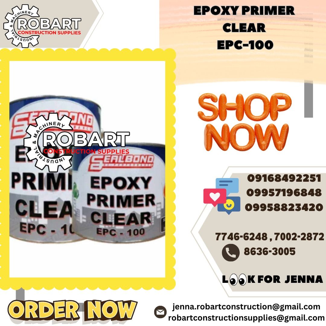 epoxy primer clear EPC-100, Commercial & Industrial, Construction Tools ...