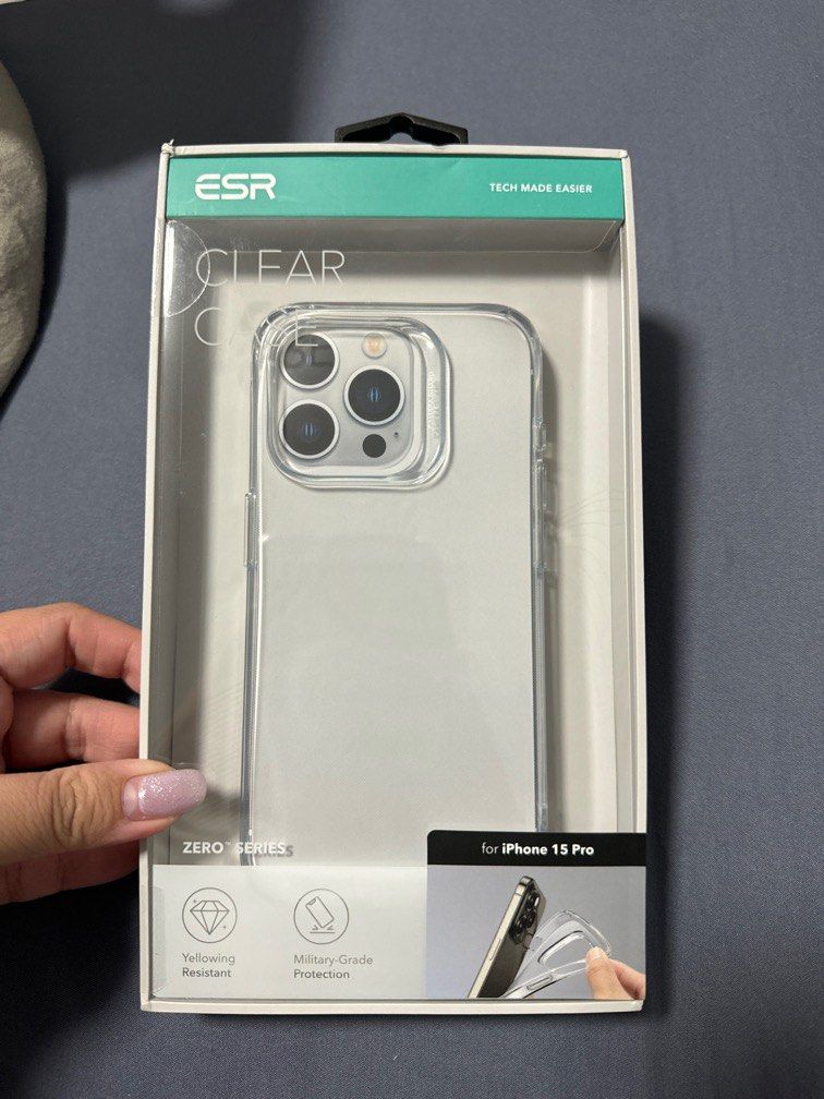 ESR Iphone 15 Pro Clear Case, Mobile Phones & Gadgets, Mobile & Gadget Accessories, Cases ...