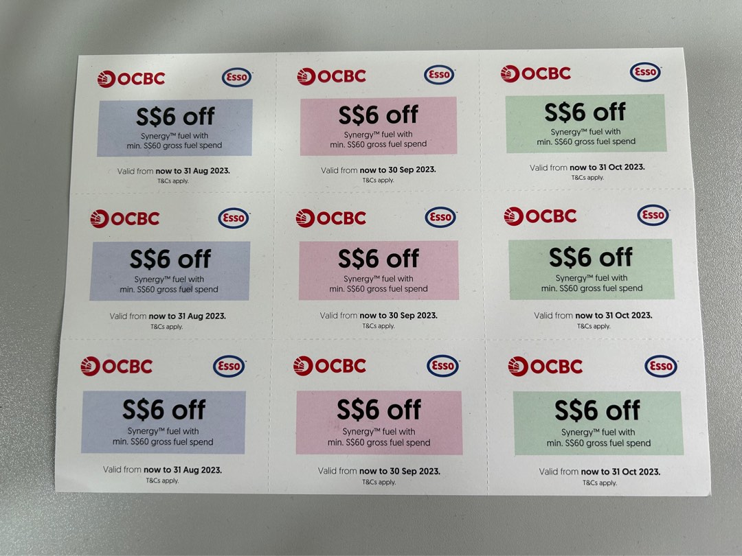 Esso fuel voucher for free, Tickets & Vouchers, Vouchers on Carousell