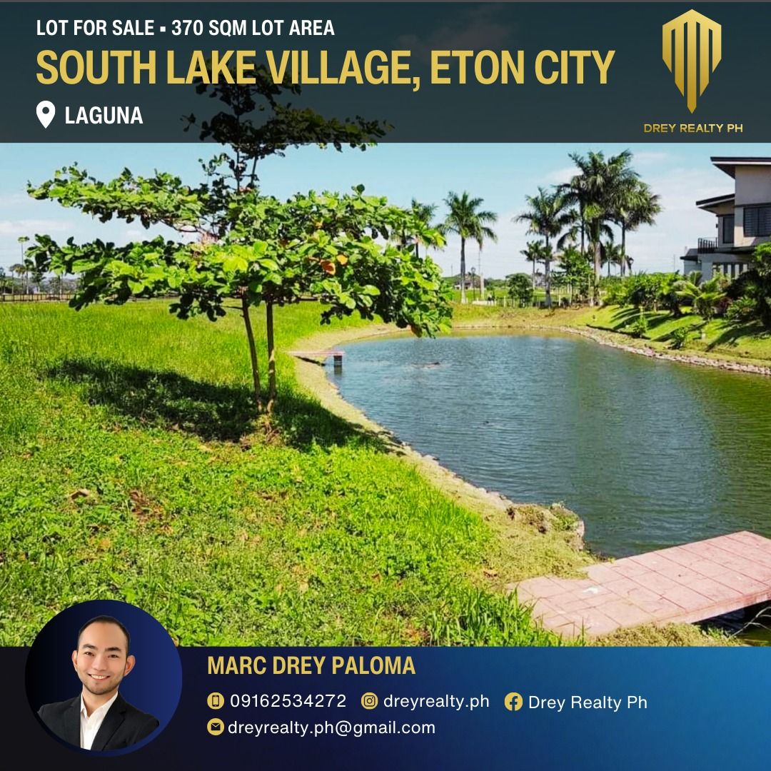 Eton City South Lake Village Lot Only at 370 SQM Facing Lake Front in ...