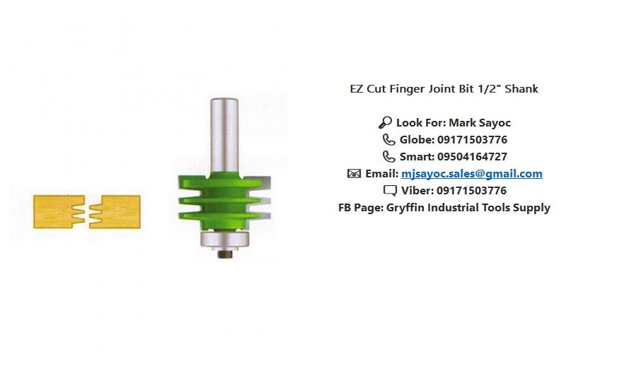 EZ Cut Finger Joint Bit 1/2" Shank, Commercial & Industrial, Industrial ...