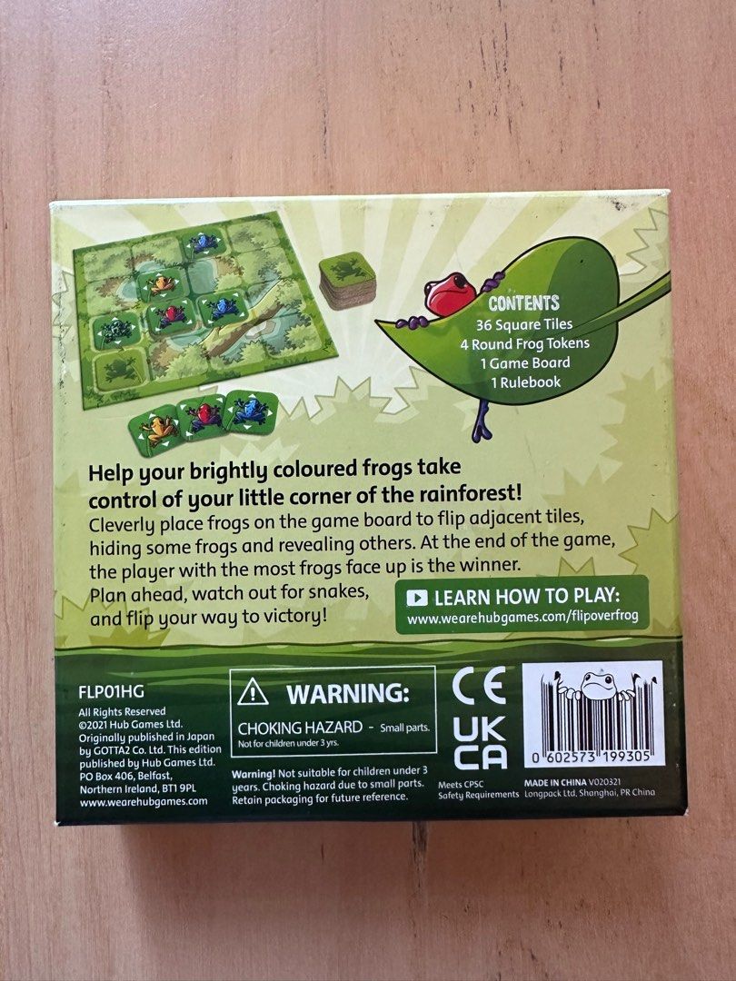 Flipover Frog board game, Hobbies & Toys, Toys & Games on Carousell