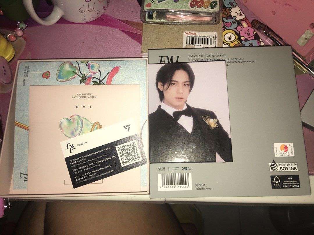 FML CARAT VERSION MINGYU SEVENTEEN NO NRPC/PC INCLUDED, Hobbies & Toys ...