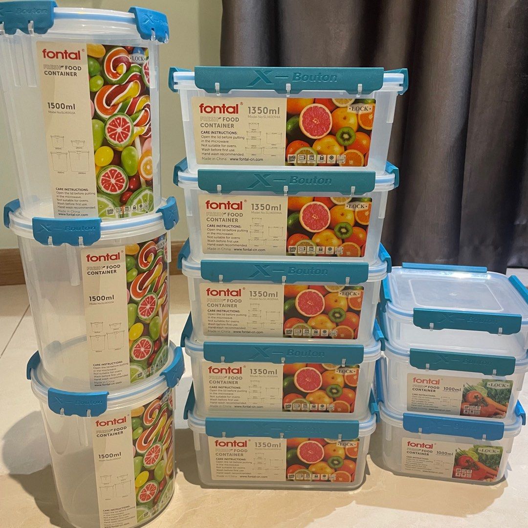 Fontal Food Storage Containers, Furniture & Home Living, Kitchenware ...