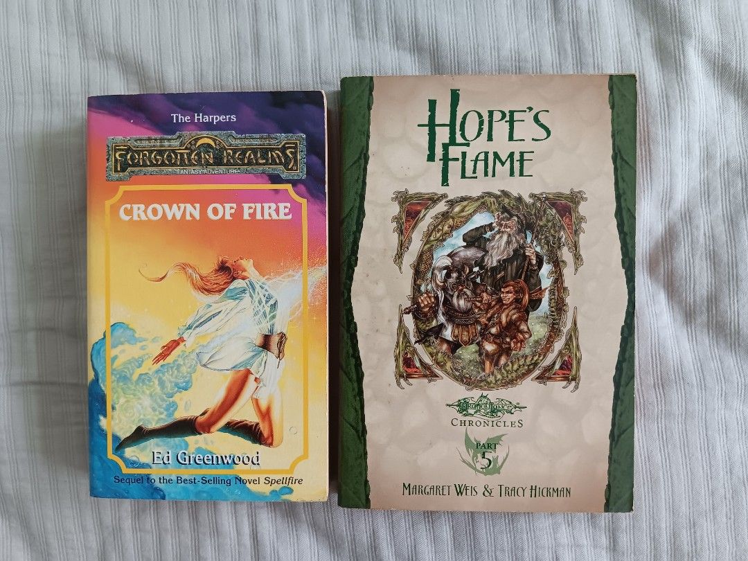 Forgotten Realms, Dragonlance Fantasy novels. Crown of Fire. Hope's ...