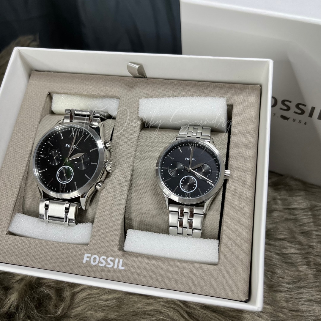 Fossil Japan Movement Strap China Couple Watch - Silver, Luxury ...