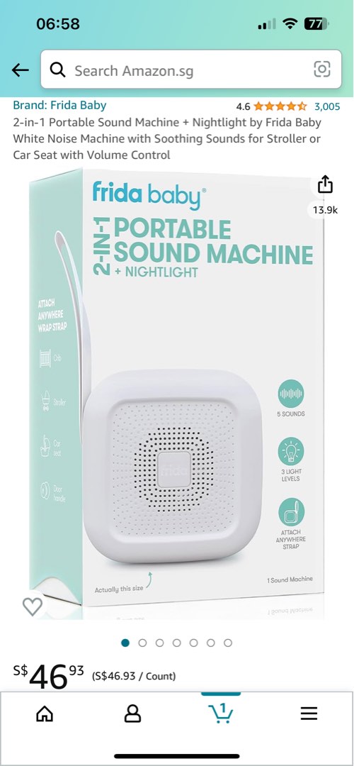 Frida portable sound machine, Babies & Kids, Baby Nursery & Kids ...