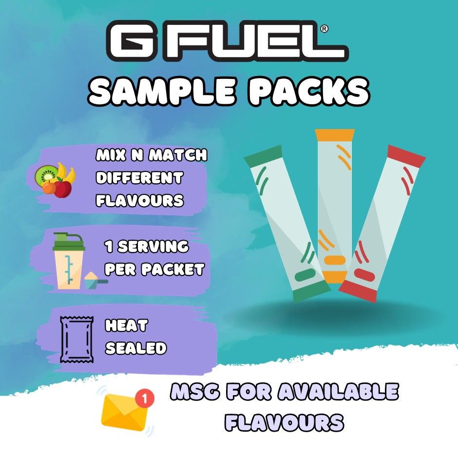 G Fuel Sample Packs, Food & Drinks, Beverages on Carousell