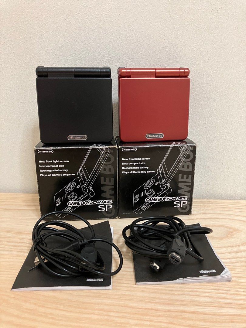 Gameboy Advance GBA SP - AGS-101 Bright Screen Model - Onyx Black ...