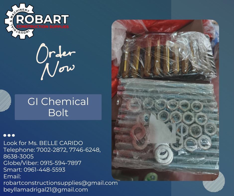 GI Chemical Bolt, Commercial & Industrial, Construction Tools ...