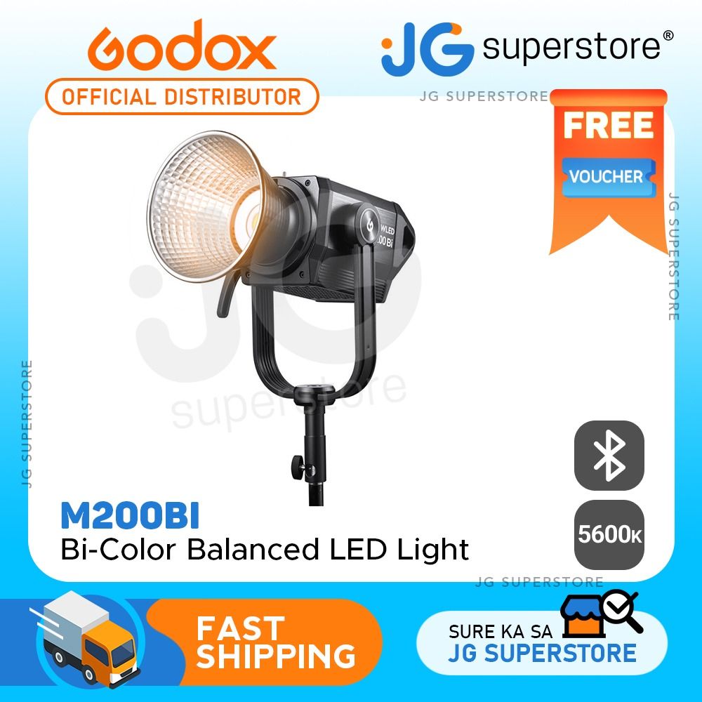 Godox 200W Knowled Daylight / Bi-Color LED Light with Bluetooth Control ...
