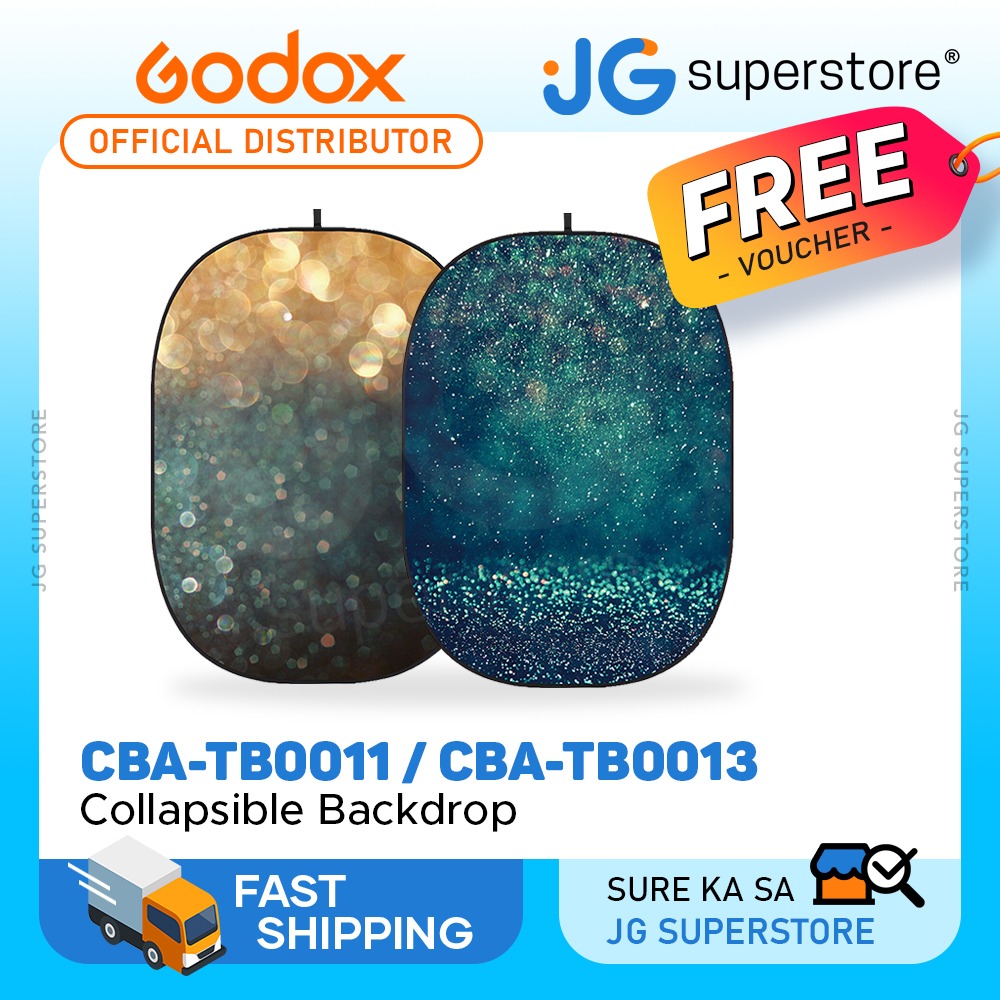 Godox Collapsible Backdrop 1.5 x 2m Bokeh Textured Easy Set Up with ...