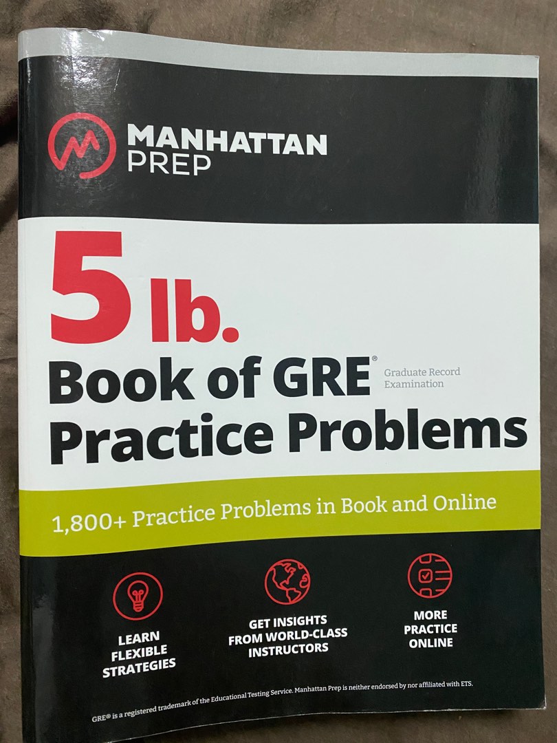 GRE manhattan prep 3rd edition practice book graduate studies, Hobbies ...