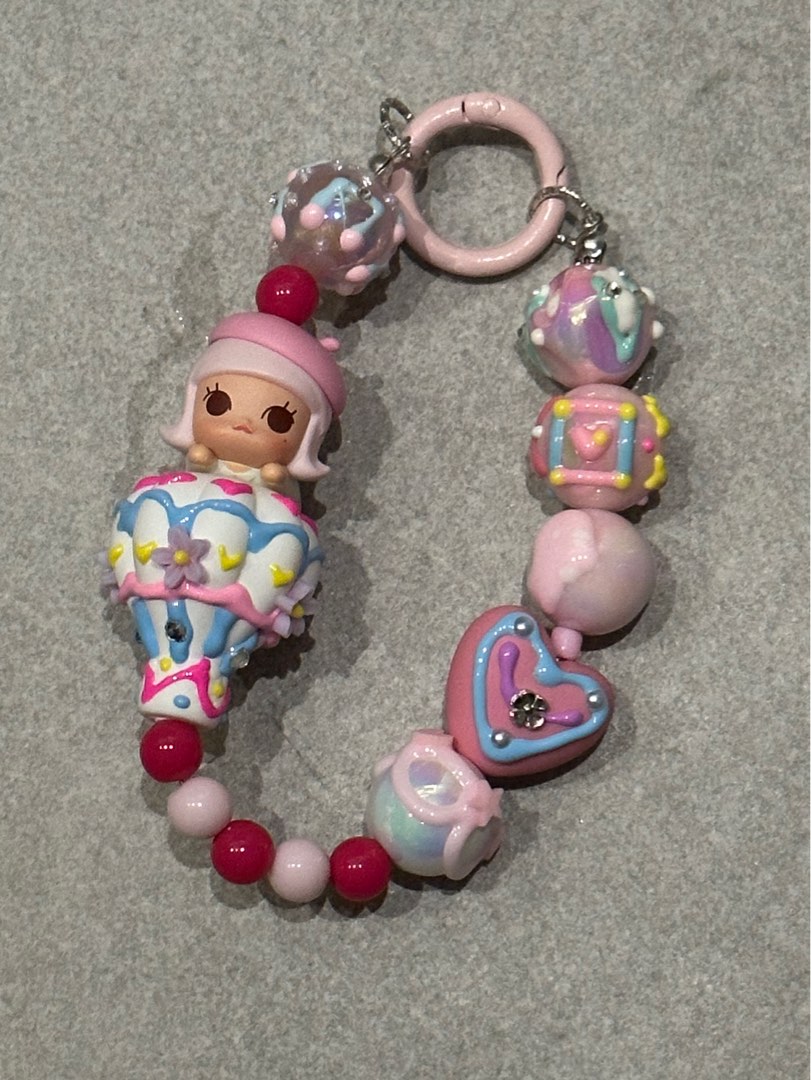 Handmade Authentic Popmart Molly chain, Hobbies & Toys, Stationery ...