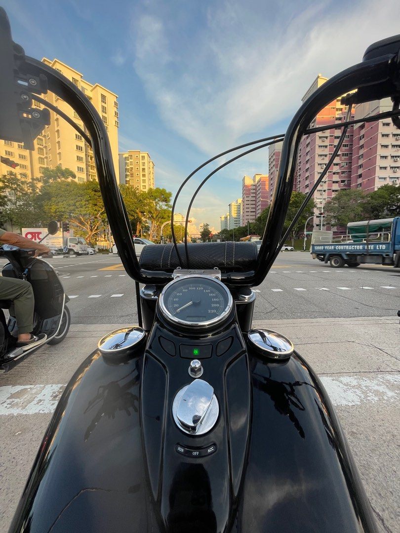 Harley Davidson Gangster Ape Handlebars, Motorcycles, Motorcycle ...