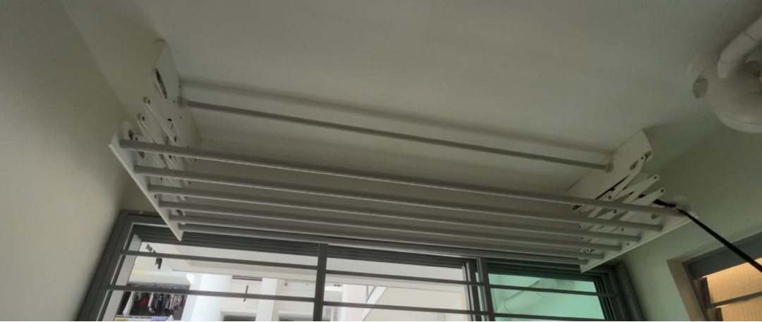 HDB Laundry Ceiling Rack string chain, Furniture & Home Living ...