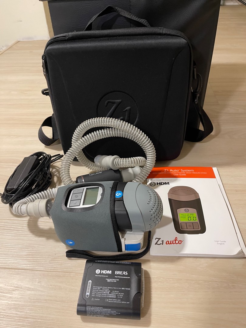 HDM Z1 Mobile Auto Adjusting CPAP Therapy Machine with a Spare Battery ...