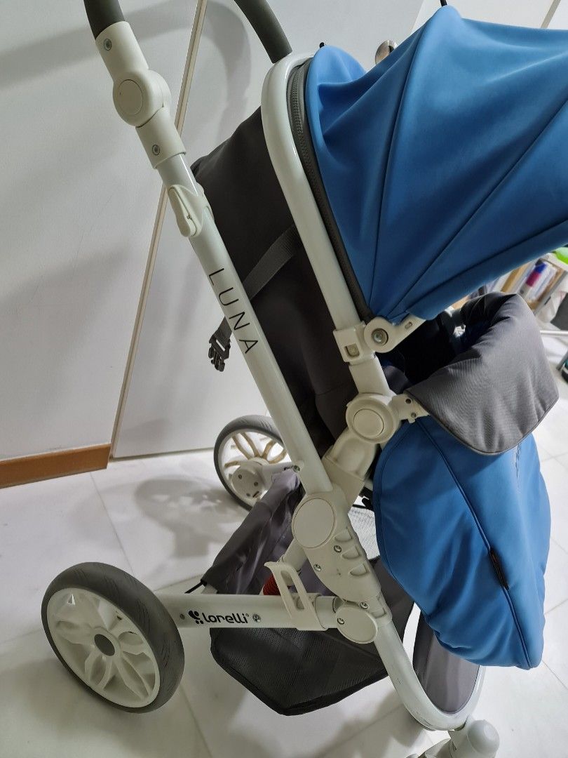 Absolutely HEAVY DUTY Combi Stroller LUNA 2in1 with baby newborn basket ...