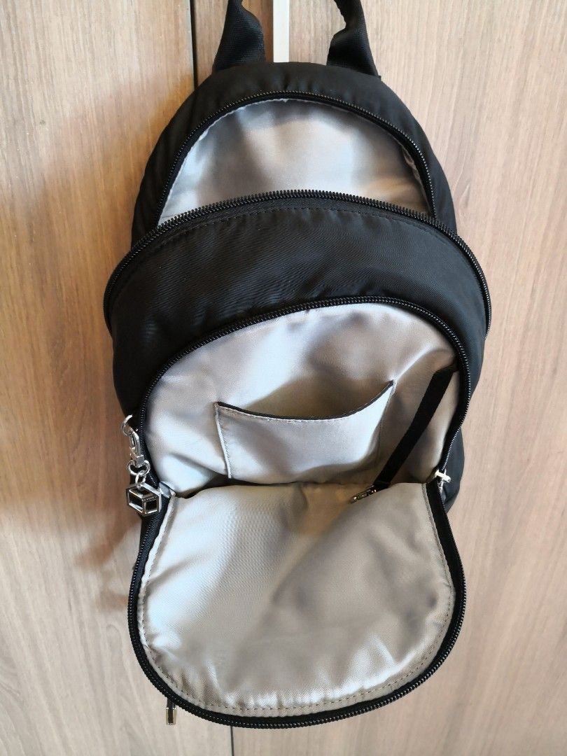 Hedgren small backpack black, Women's Fashion, Bags & Wallets ...