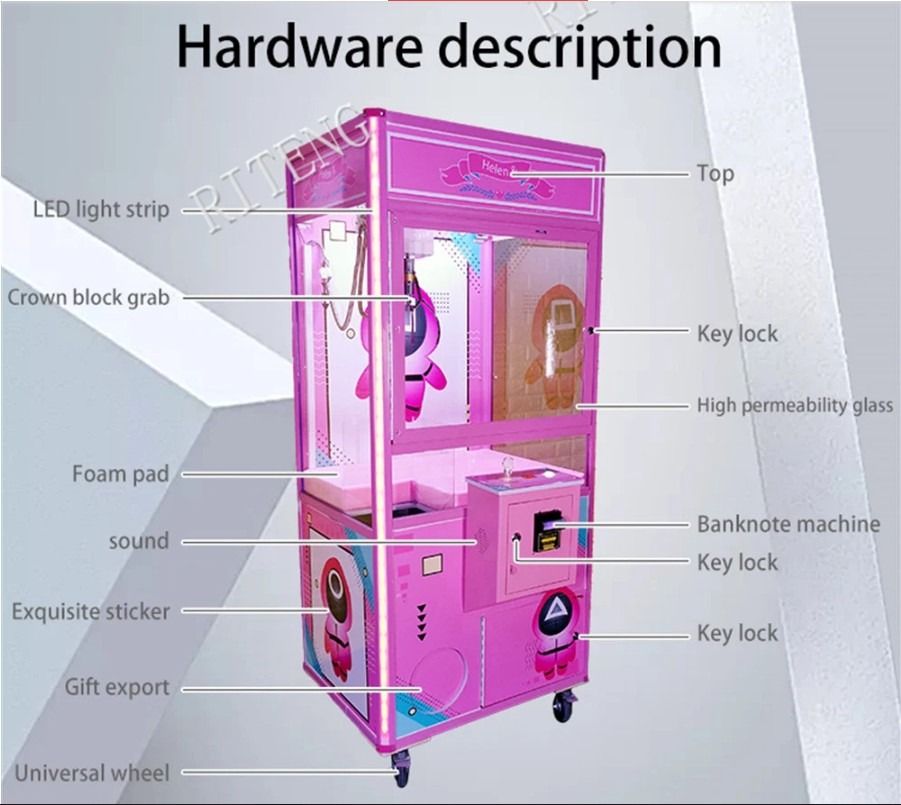 Helen Claw Game Machine with Bill Acceptor, Sports Equipment, Other ...